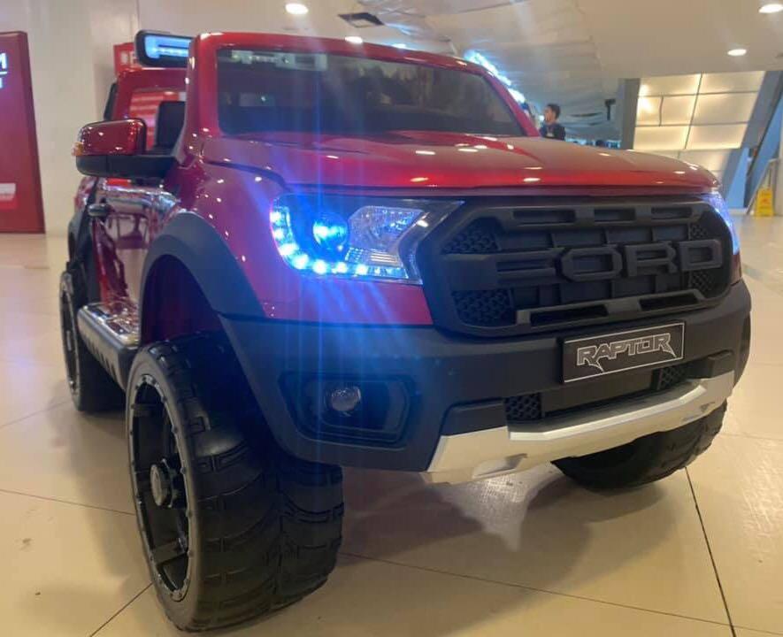 Black Licensed Ford Raptor Rechargeable Ride On Car SUV 2 Seater Truck ...