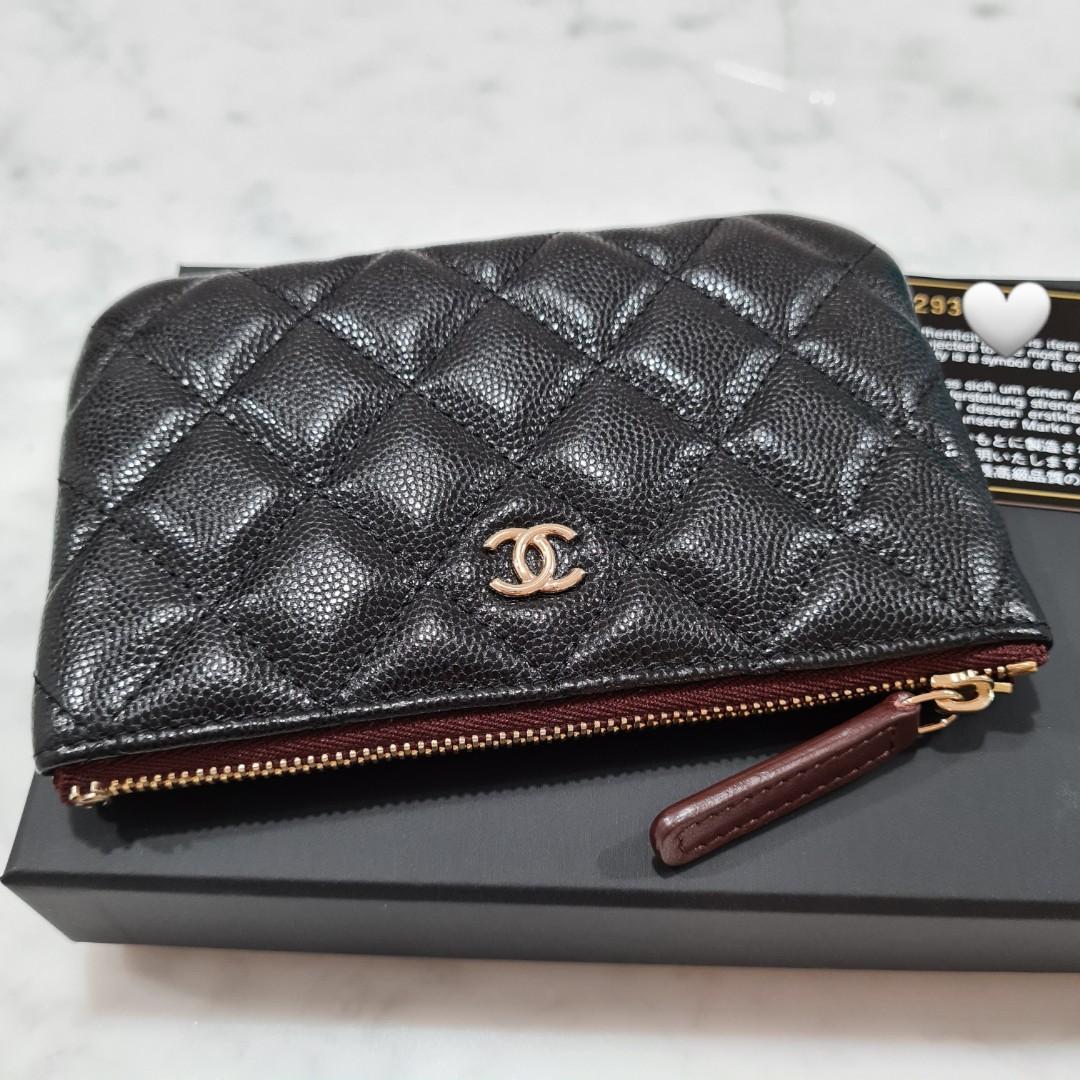 Chanel Classic Mini Pouch, Mini O Case Caviar (Black), Luxury, Bags ...