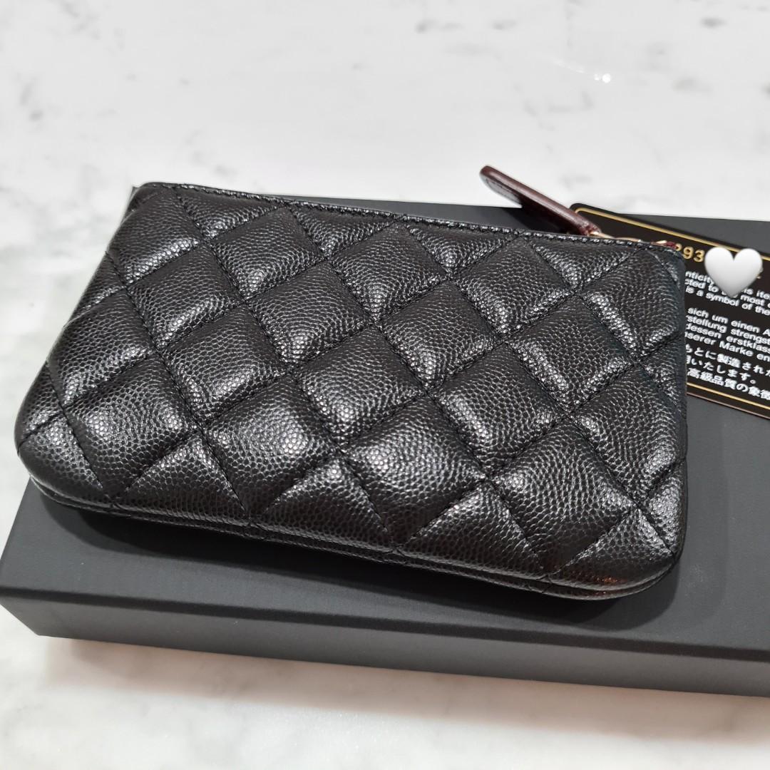 Chanel Classic Mini Pouch, Mini O Case Caviar (Black), Luxury, Bags ...