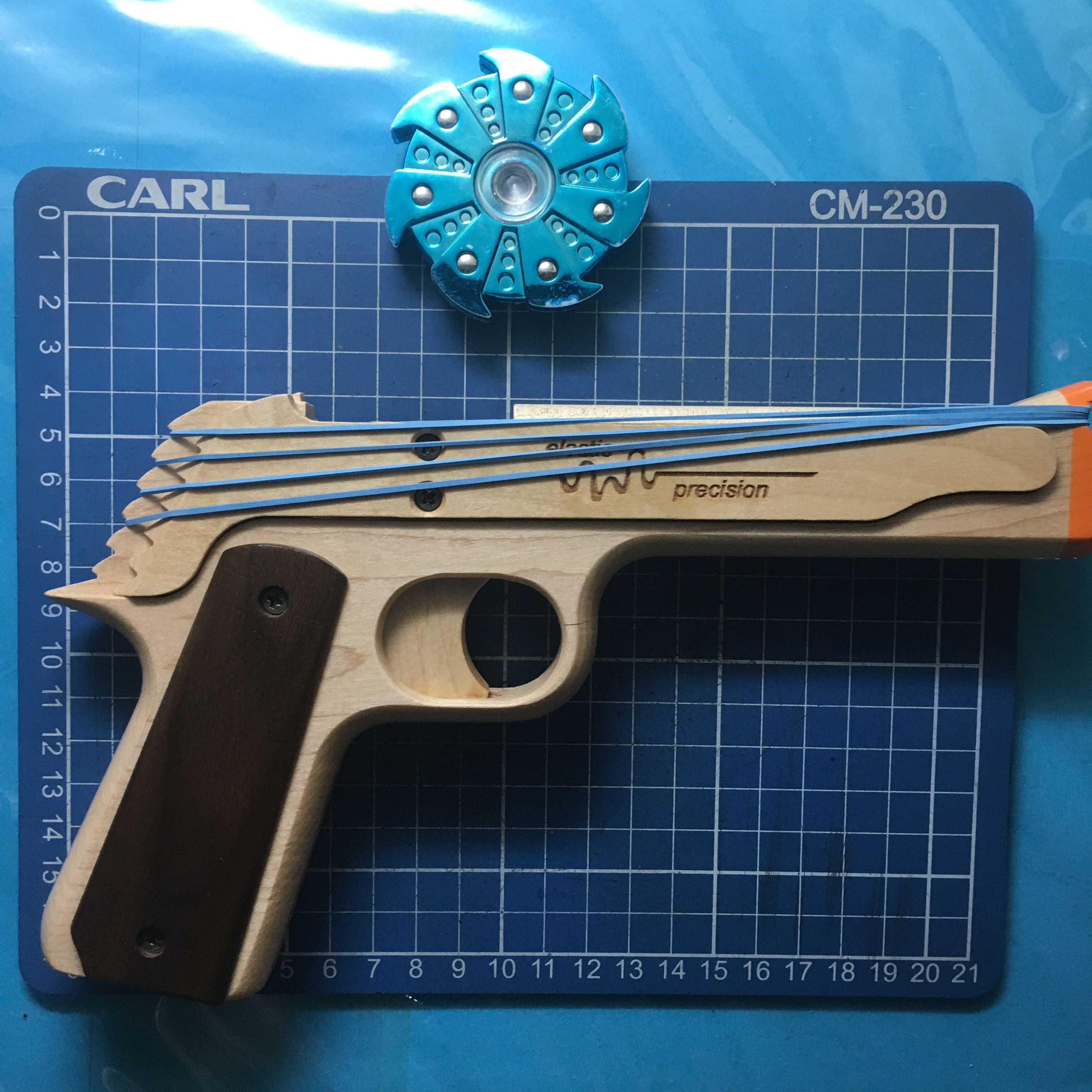 Elastic Precision 1911 Rubber band toy gun, Hobbies & Toys, Toys ...