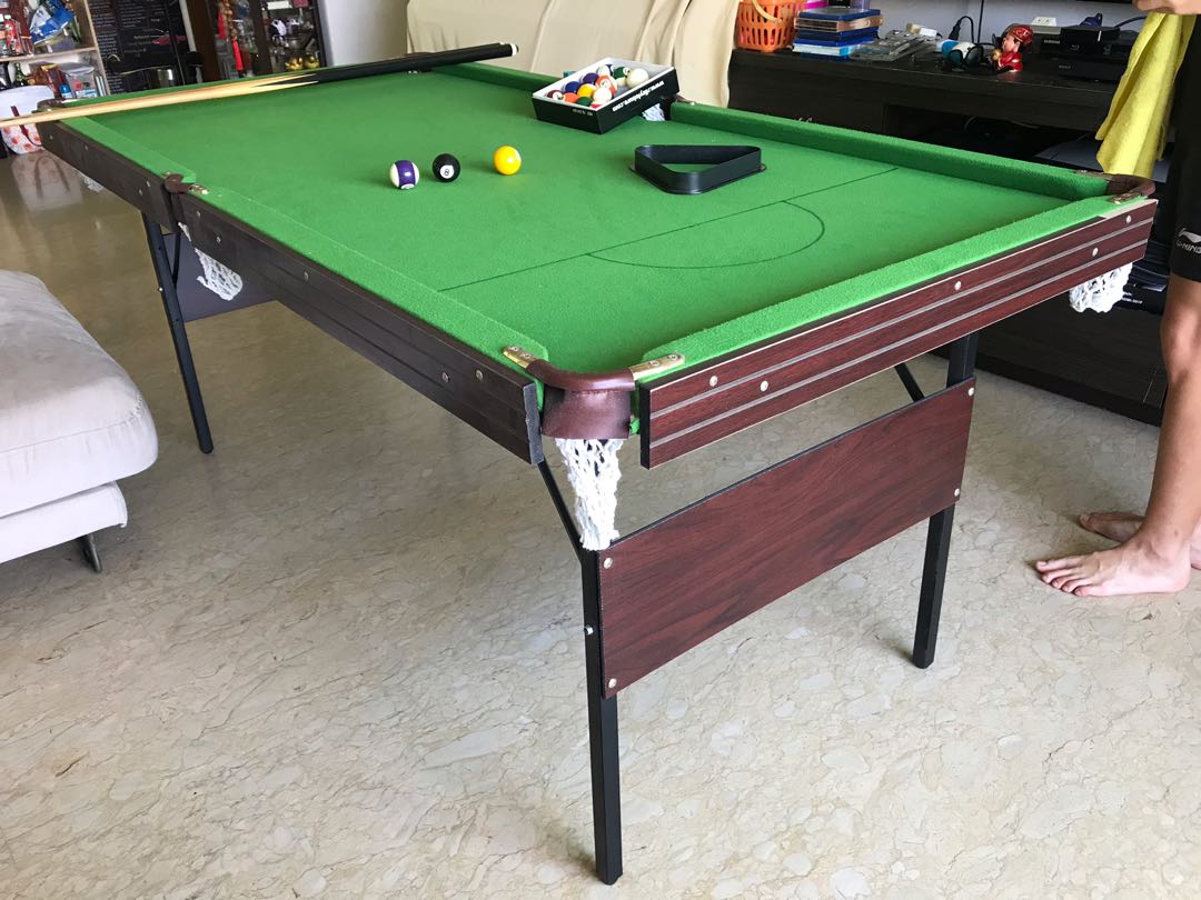 Foldable Snooker table (6 ft x 3ft), Sports Equipment, Sports & Games ...
