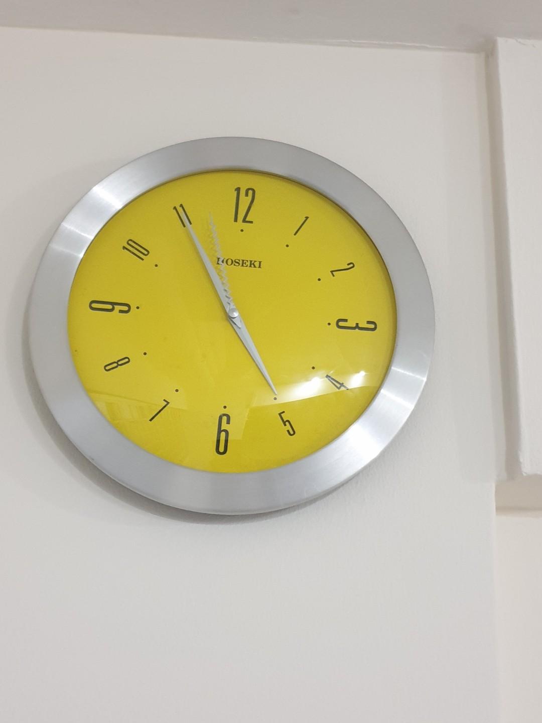 Hoseki Wall Clock, Furniture & Home Living, Home Decor, Clocks on Carousell