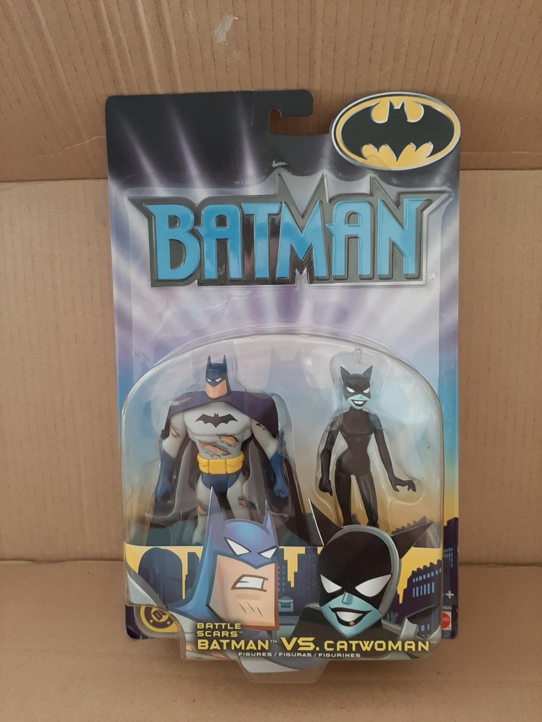 Mattel Batman Battle Scars Batman Vs Catwoman Action Figures, Hobbies ...