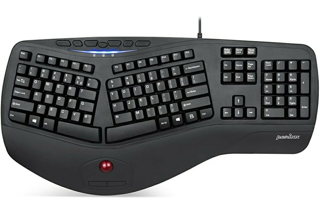 Perixx Periboard-506 Wired Ergonomic Keyboard Natural Split Keyboard ...