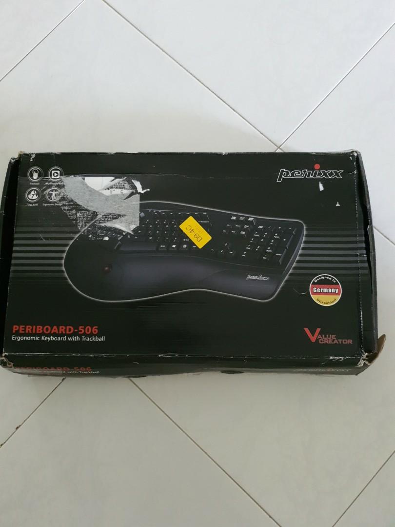 Perixx Periboard-506 Wired Ergonomic Keyboard Natural Split Keyboard ...