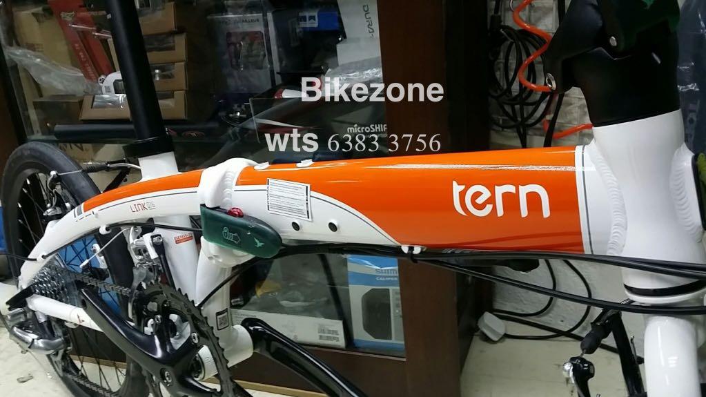 Tern LINK D16 16Speed 20" folding bike (White/Orange) 快閃價 $4280, 運動產品 ...