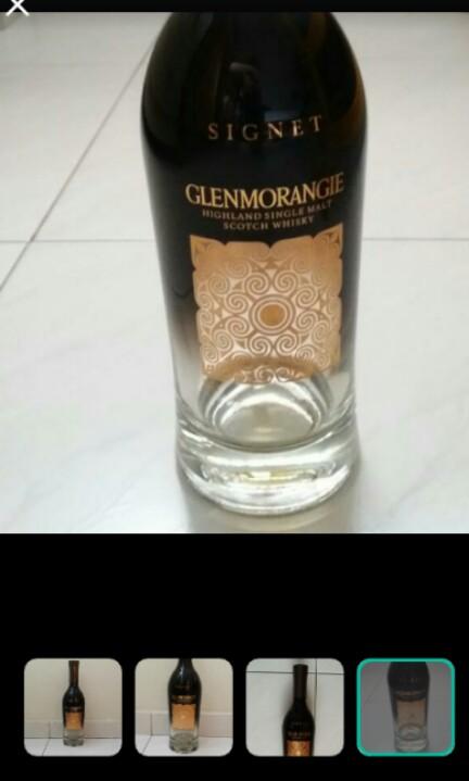 Glenmorangie SIGNET Whisky Empty bottle, Food & Drinks, Beverages on ...