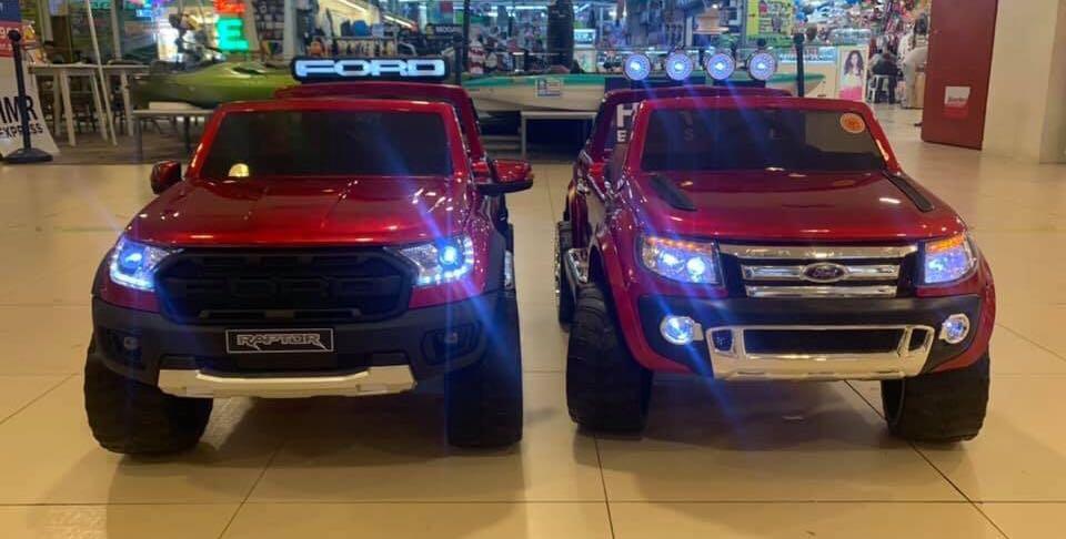 White Licensed Ford Raptor Rechargeable Ride On Car SUV 2 Seater Truck ...