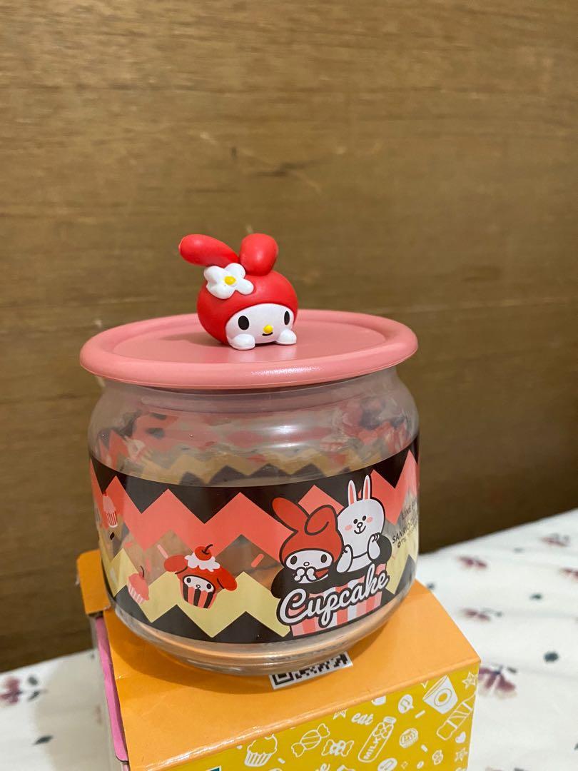 全新 7-11 line friends Sanrio melody my melody 玻璃樽, 傢俬＆家居, 廚具和餐具, 茶具配件 ...