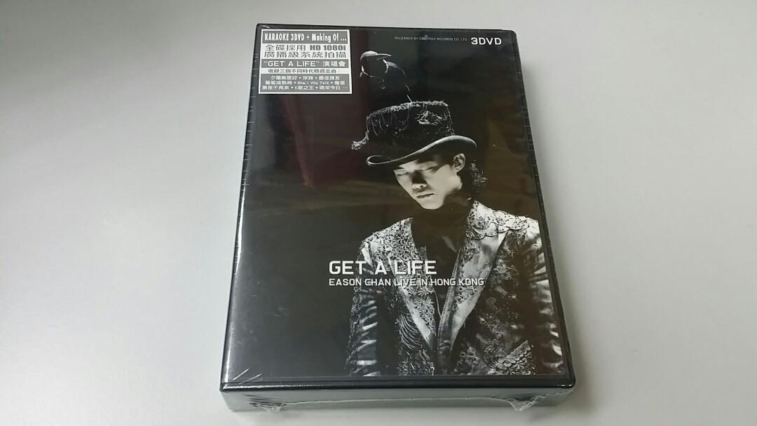 全新未拆 EASON CHAN 陳奕迅 GET A LIFE 演唱會 3 DVD BOXSET, 興趣及遊戲, 音樂、樂器 & 配件, 音樂與 ...