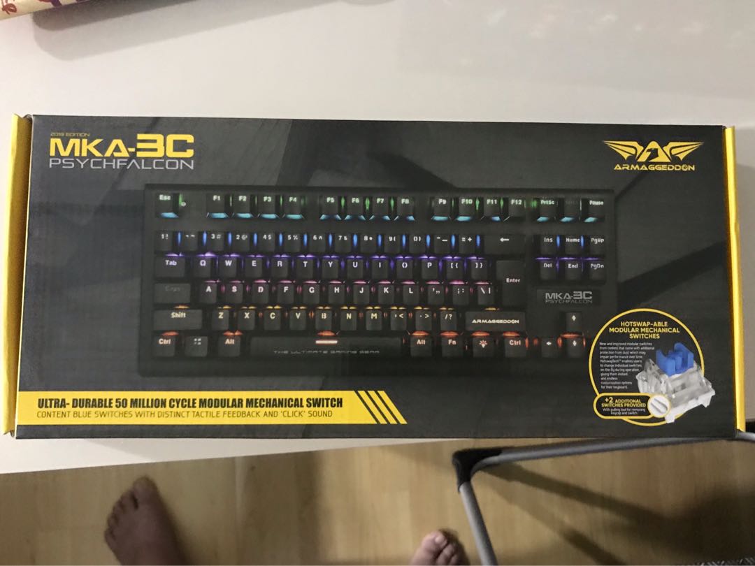 Armaggeddon MKA-3C mechanical keyboard, Computers & Tech, Parts ...