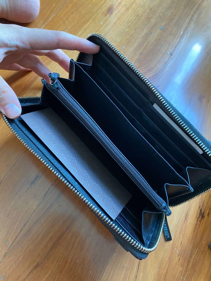 Authentic Gucci long wallet with receipt, Luxury, Bags & Wallets on ...