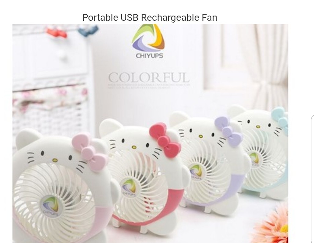 Hello kitty fan, Furniture & Home Living, Lighting & Fans, Fans on ...