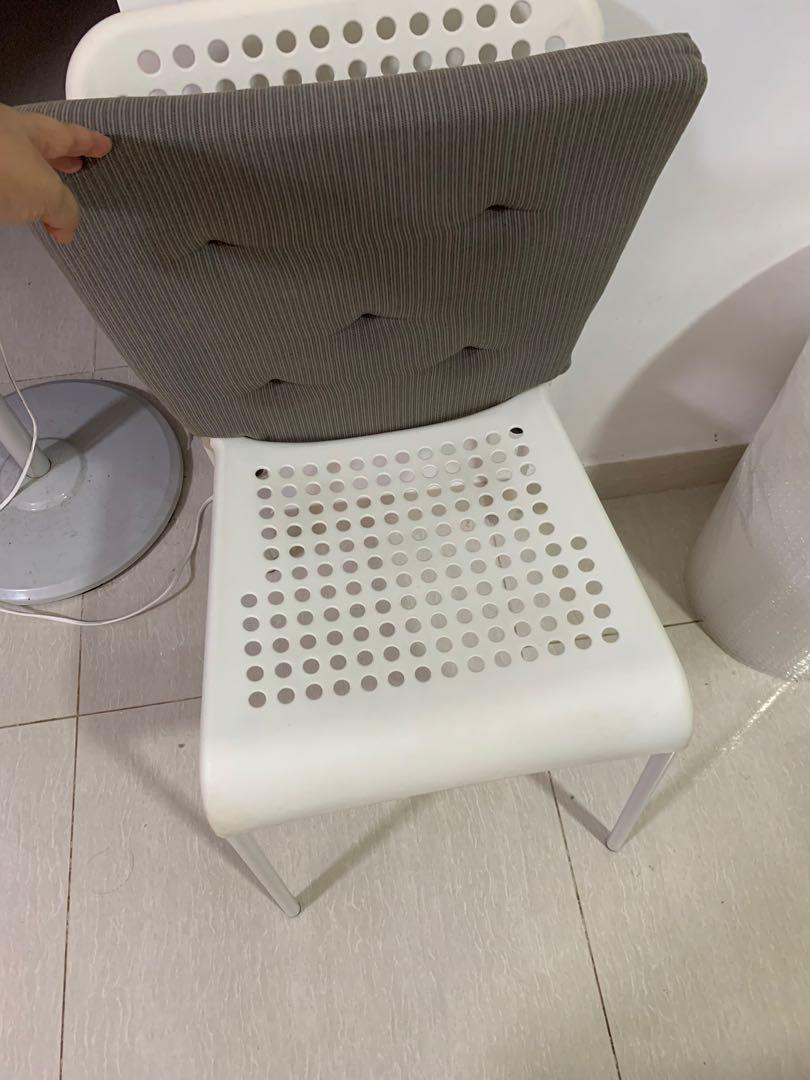 IKEA Adde Chair with seat cushion, Furniture & Home Living, Furniture ...