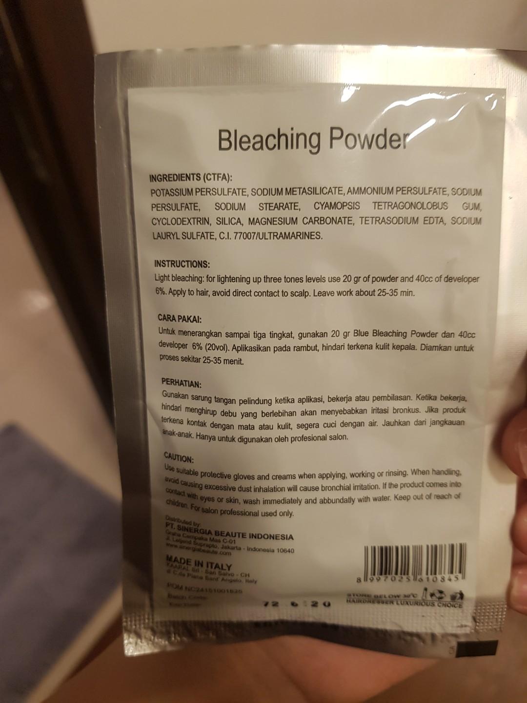 Ilvasto made in italy bleaching powder 20 gr, Beauty & Personal Care ...