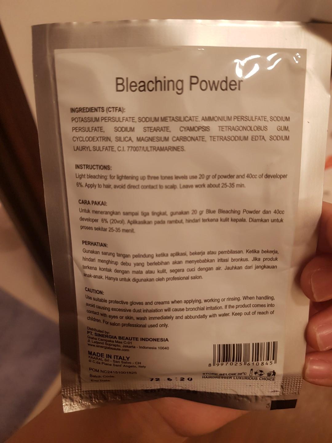 Ilvasto made in italy bleaching powder 20 gr, Beauty & Personal Care ...