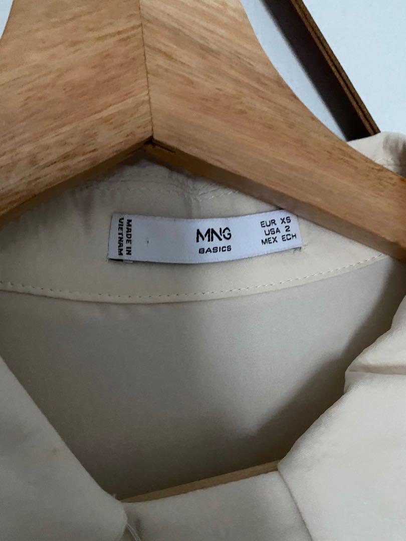 Mango Basics Tencel Top Cream, Women's Fashion, Tops, Blouses on Carousell