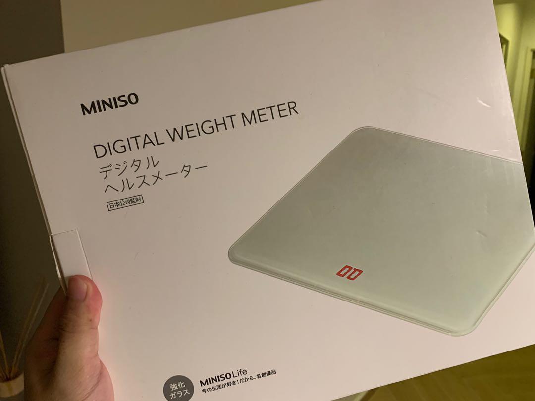 Miniso digital weighing scale, Health & Nutrition, Health Monitors ...