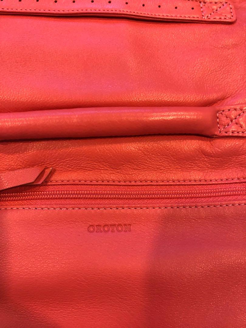 New Oroton Leather Jewellery Pouch / Roll, Women's Fashion, Watches ...