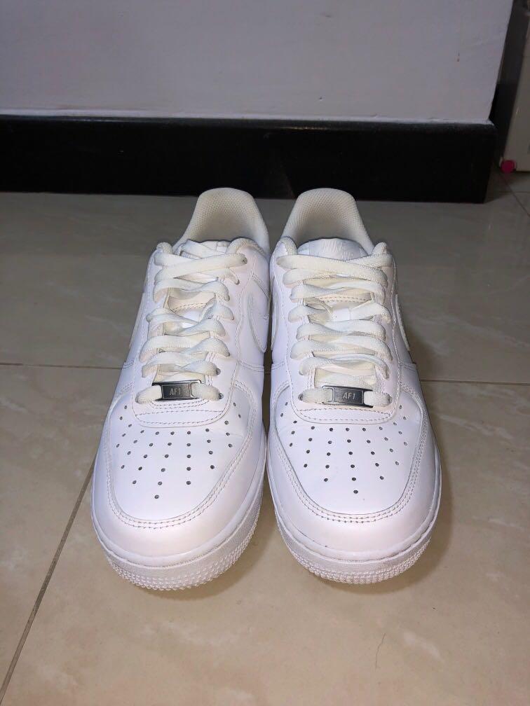 Nike Air Force 1 Full White, Men's Fashion, Footwear, Sneakers on Carousell