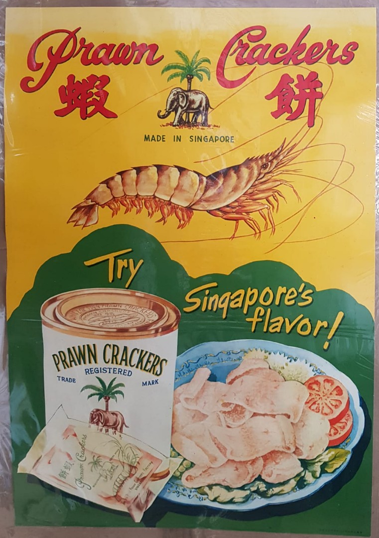 Prawn cracker poster advertisement, Hobbies & Toys, Memorabilia ...