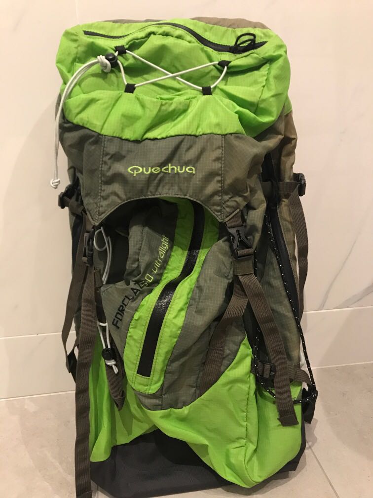 Quechua 50 litres Ultralight Backpack, Sports Equipment, Hiking ...