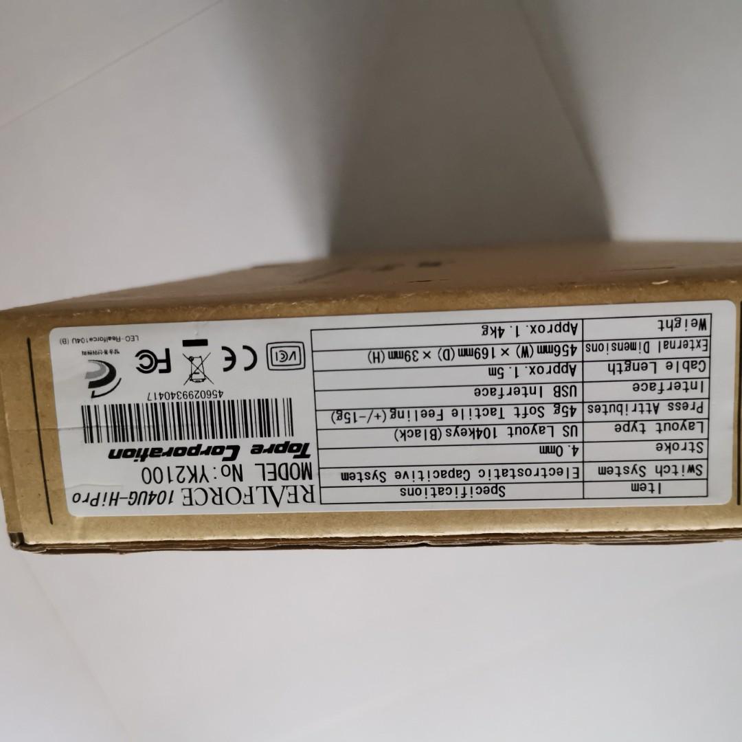 Topre Realforce 104-UG Hi Pro Keyboard, Computers & Tech, Parts ...