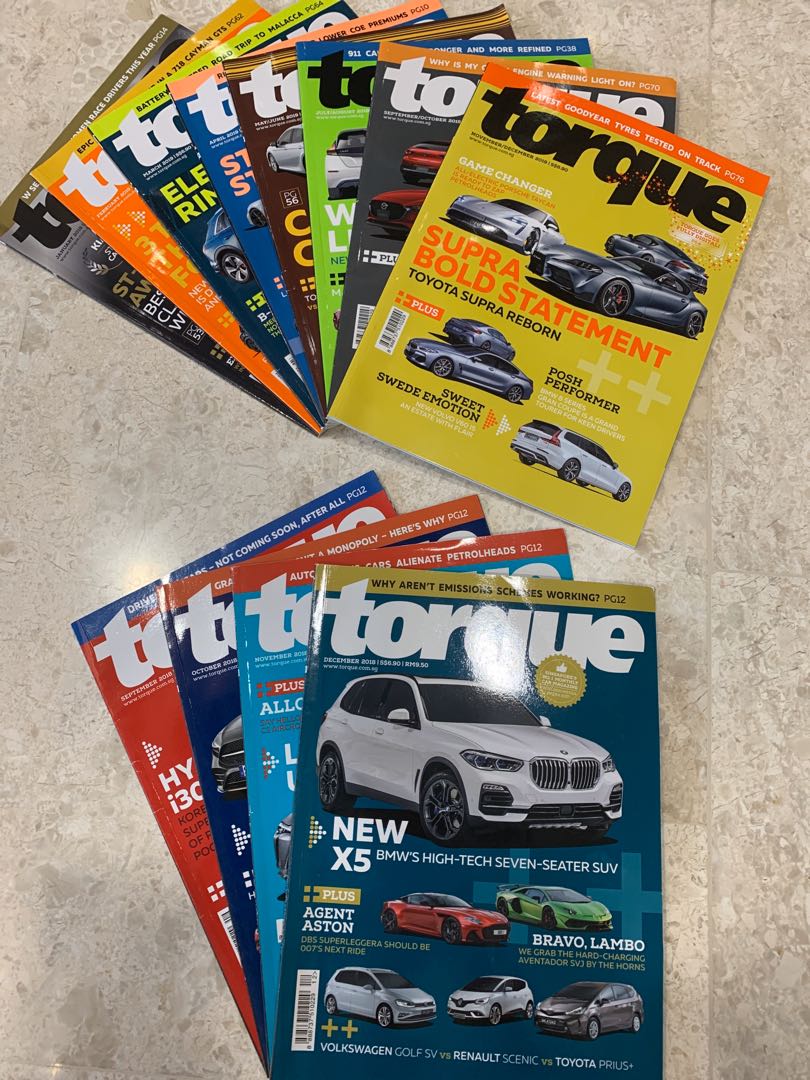 Torque Magazine Sep18 to Dec19, Hobbies & Toys, Books & Magazines ...