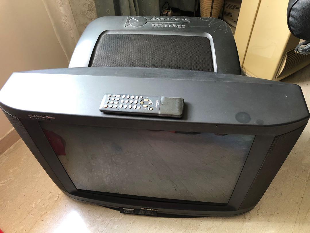 Vintage 1998 Sharp CRT TV 29KX5, Hobbies & Toys, Memorabilia ...