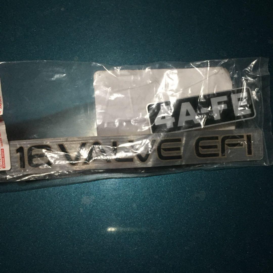 4AFE Toyota Engine Decals Orig, Car Parts & Accessories, Emblem ...