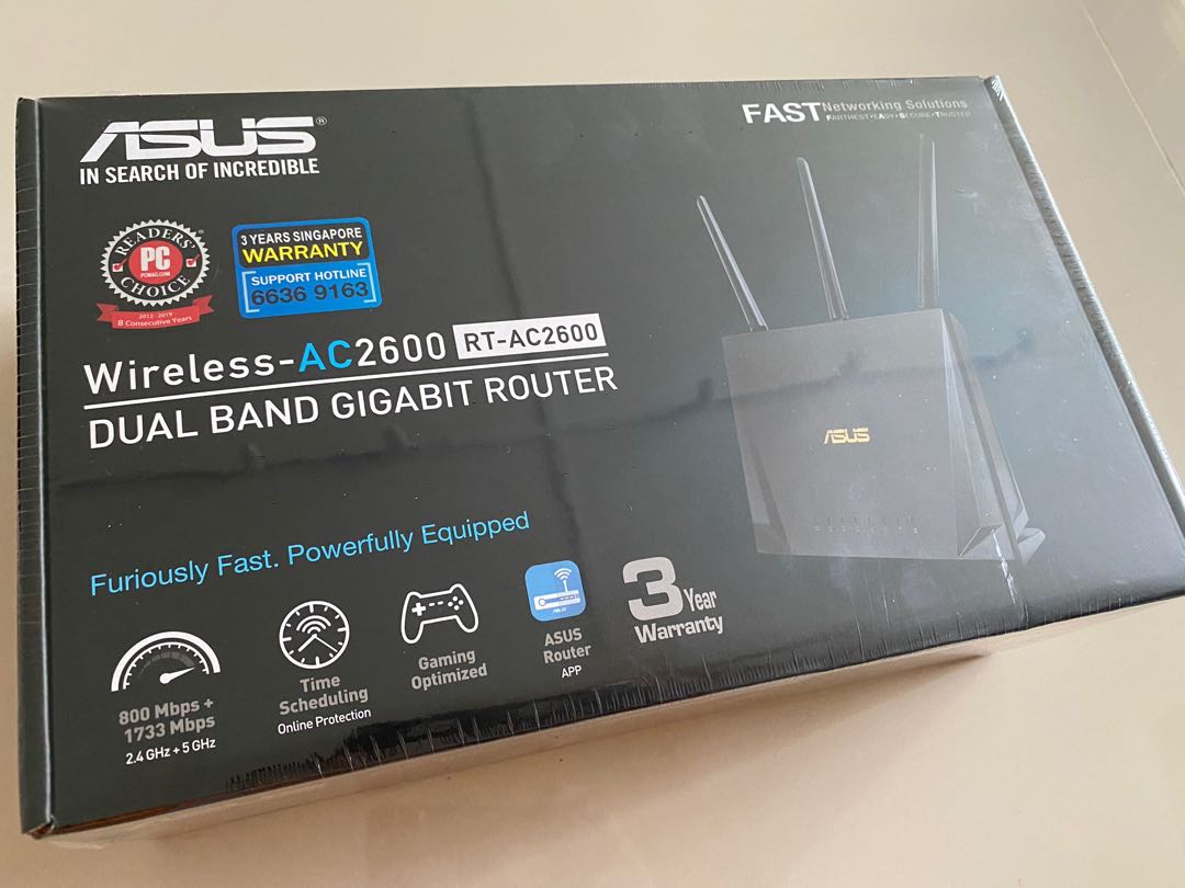 ASUS Wireless-AC2600 RT-AC2600 Dual Band Gigabit Router, Computers ...