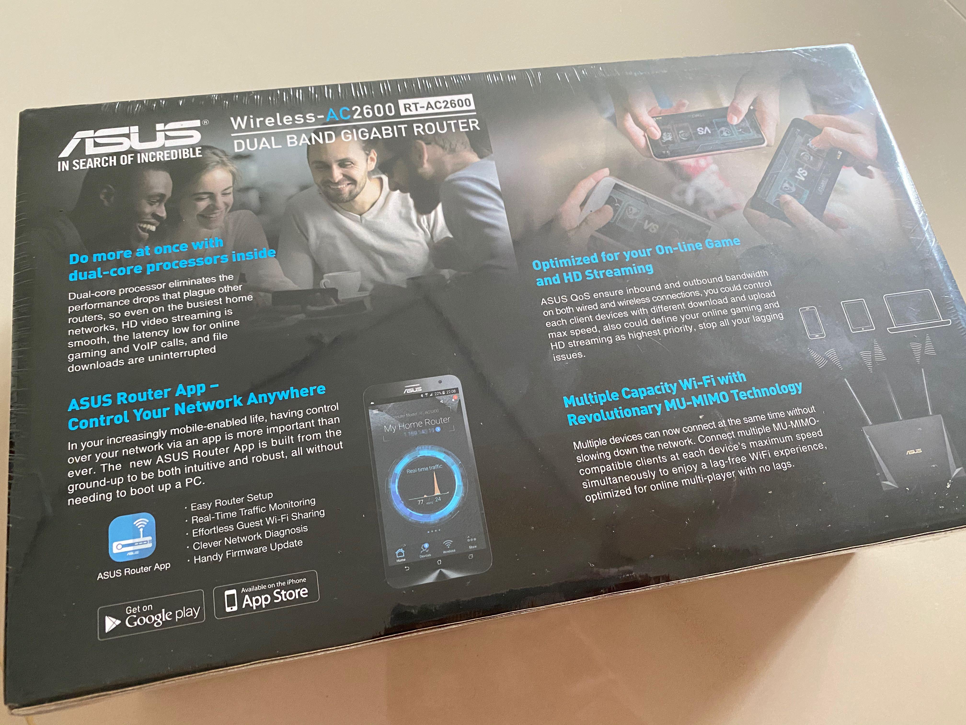 ASUS Wireless-AC2600 RT-AC2600 Dual Band Gigabit Router, Computers ...