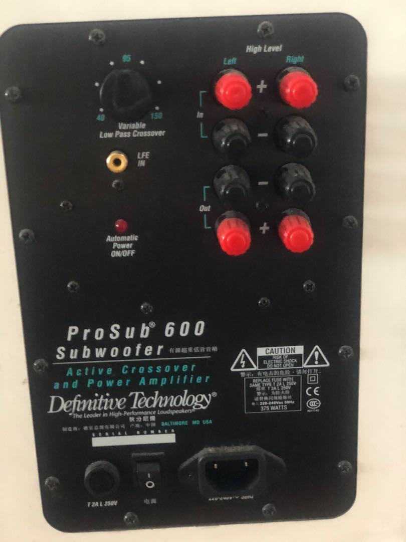 Definitive technology prosub600, Audio, Other Audio Equipment on Carousell