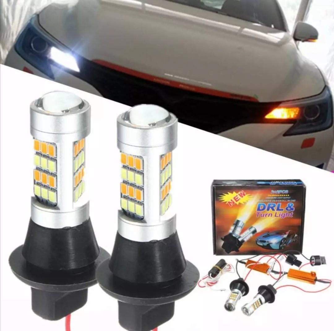 DRL with signal Dual Colour T20 led bulb, Car Accessories, Electronics ...