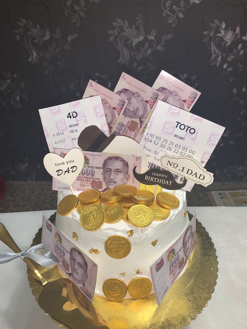 Money pulling cake, Food & Drinks, Baked Goods on Carousell