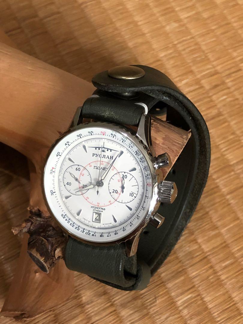 Poljot Blue Angel Chronograph vintage, Men's Fashion, Watches ...