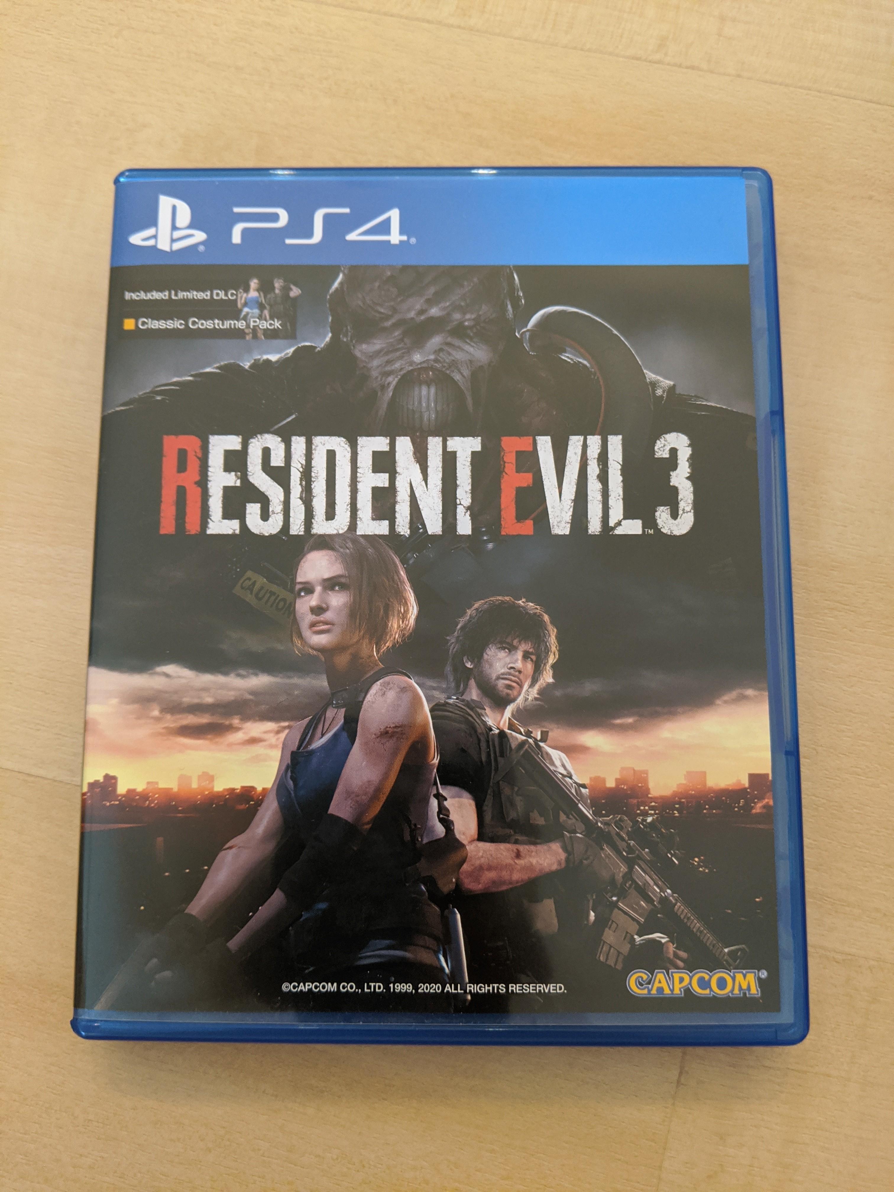 Resident evil 3 remake PS4, Video Gaming, Video Games, PlayStation on ...
