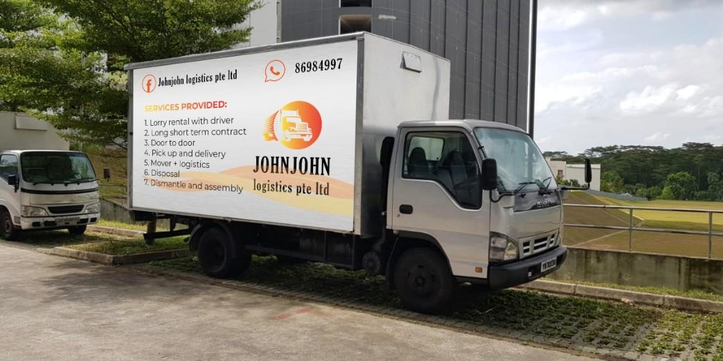 Mover + logistics Truck with tailgate Please call whatapp 86984997 24 hours Long short term ...