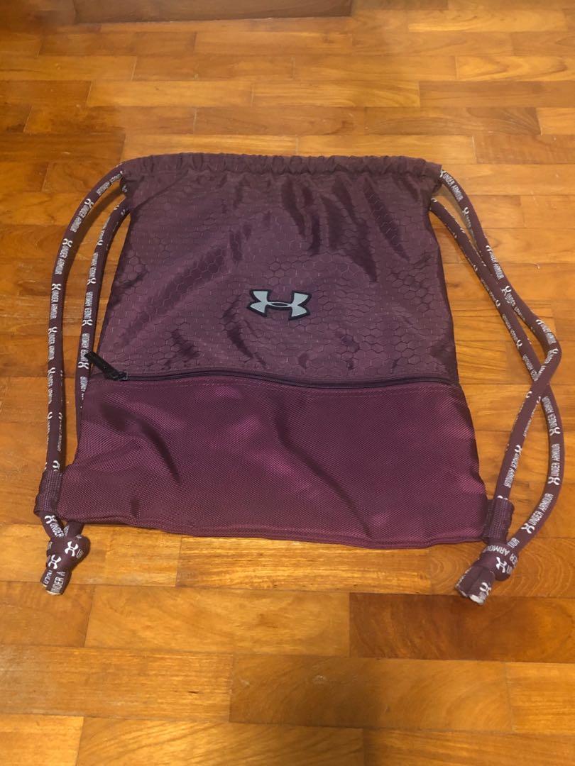 Under Armour Drawstring Bag ($15), Men's Fashion, Activewear on Carousell