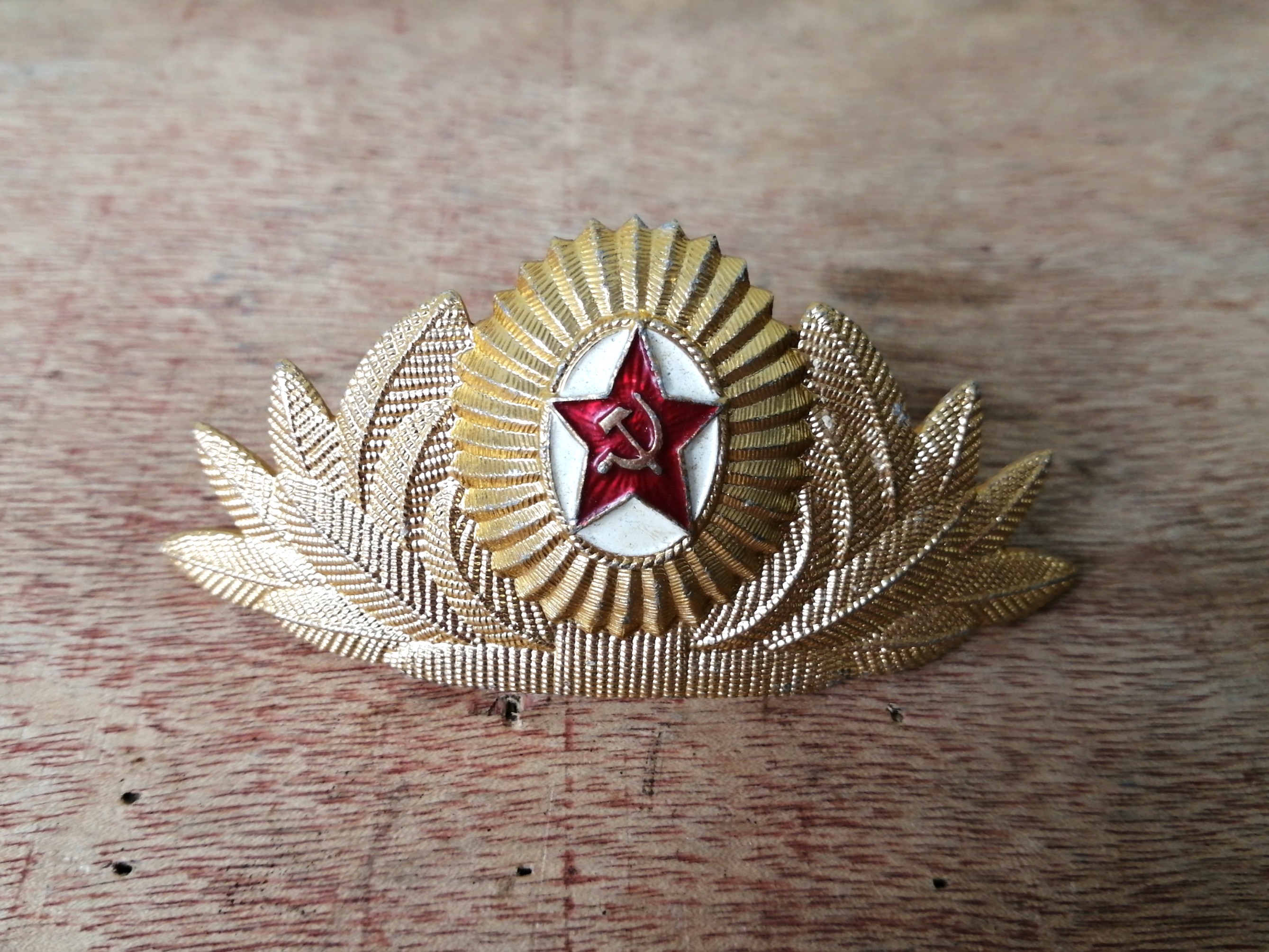 Vintage Russian USSR Military Peak Cap Badge, Hobbies & Toys ...