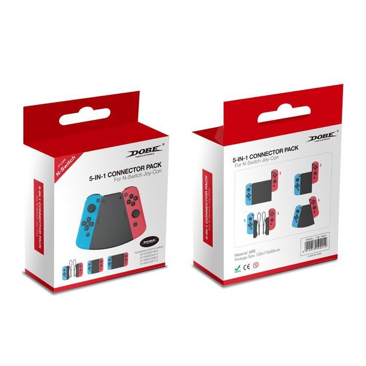 DOBE 5 in 1 Controller Joycon Connectors Pack for Nintendo Switch ...