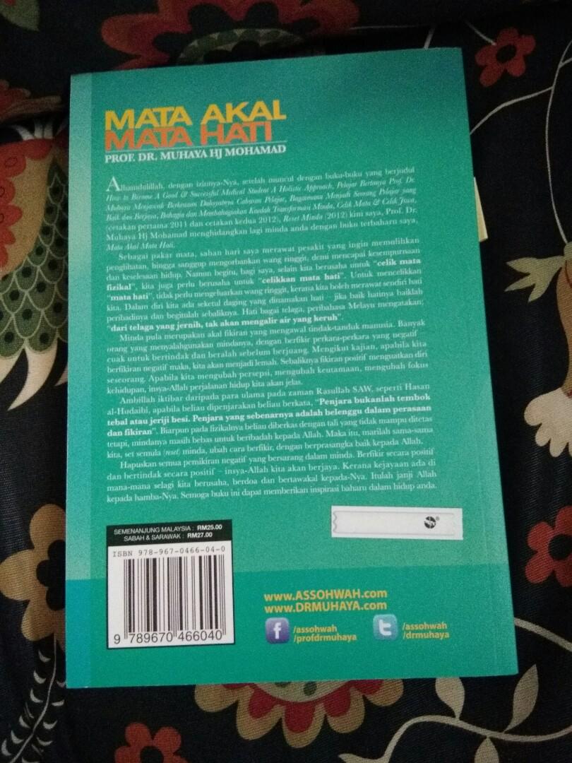 Mata Akal Mata Hati oleh Prof Dr. Muhaya, Hobbies & Toys, Books ...