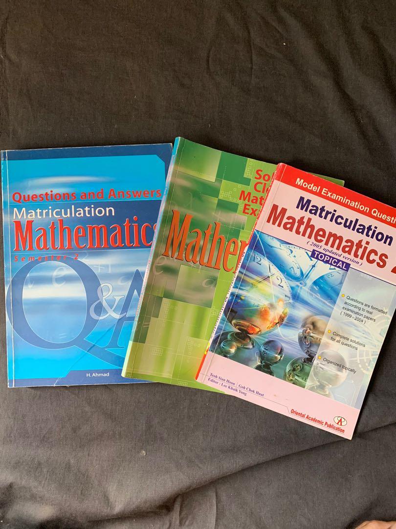 Mathematics for Matriculation and Pre-U. Questions book, Hobbies & Toys ...