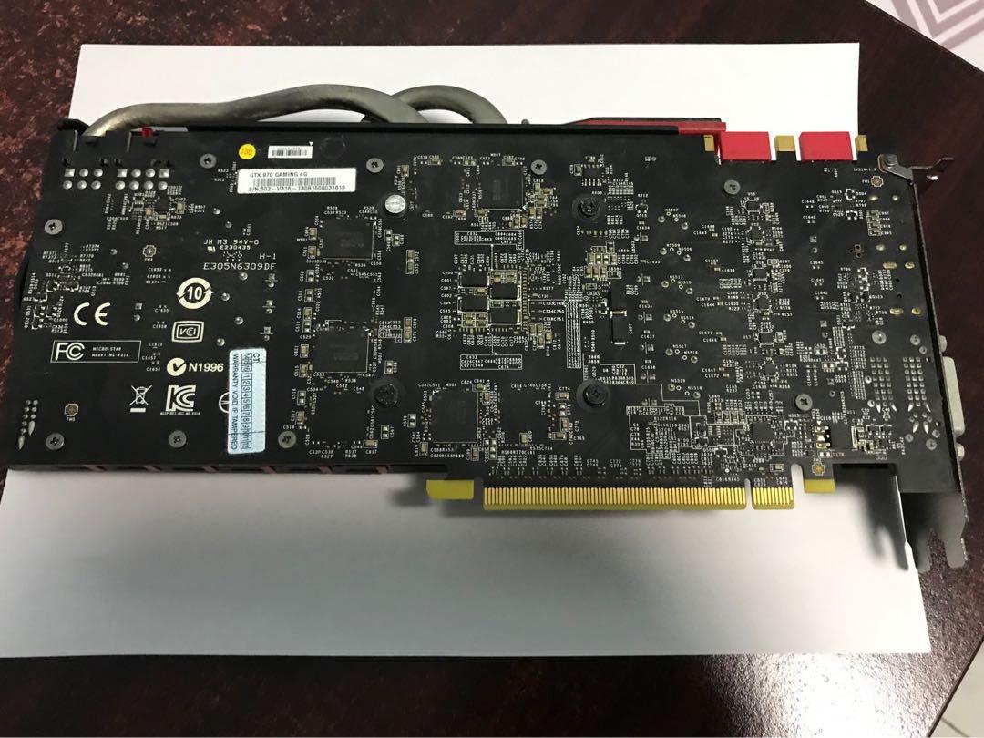 MSI GTX 970 Gaming 4G Graphics Card, Computers & Tech, Parts ...