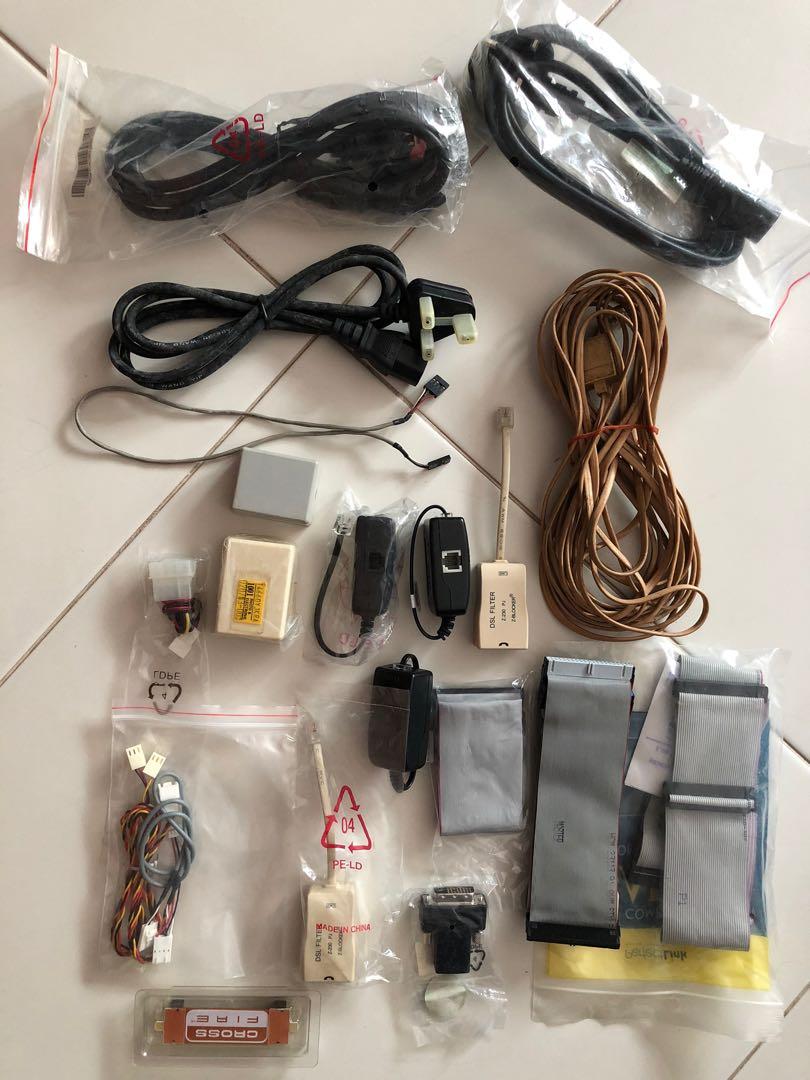 PC Power Plug, Telephone Cable, telephone Filter, Hardisk Cable ...