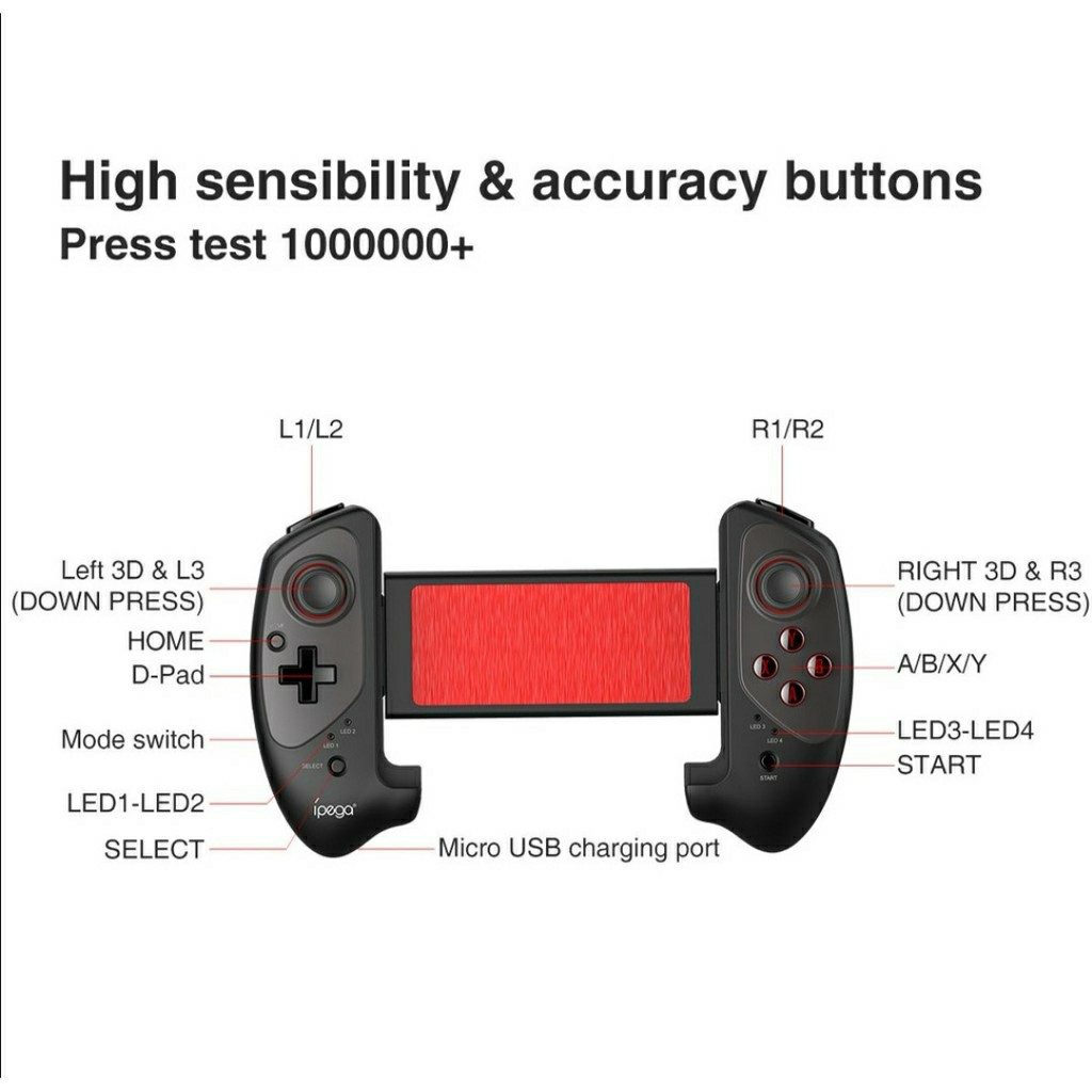 Ready Stock Ipega Pg 9083s Upgraded Bluetooth Wireless Retractable Controller Gamepad Mobile 7729