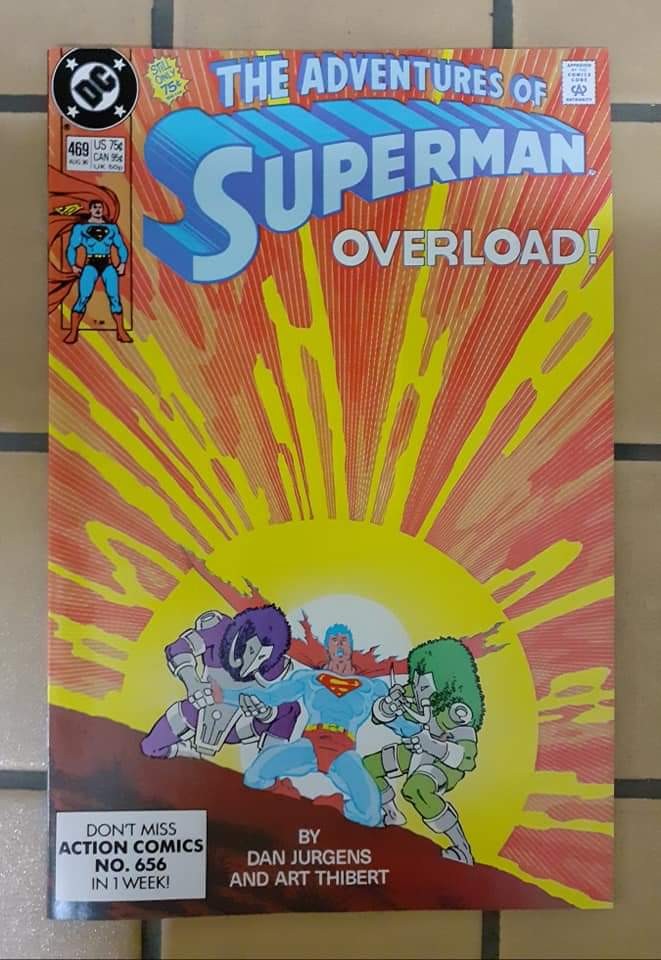 The Adventures Of Superman #469 ( Dan Jurgens - Cover Art ) DC Comic ...