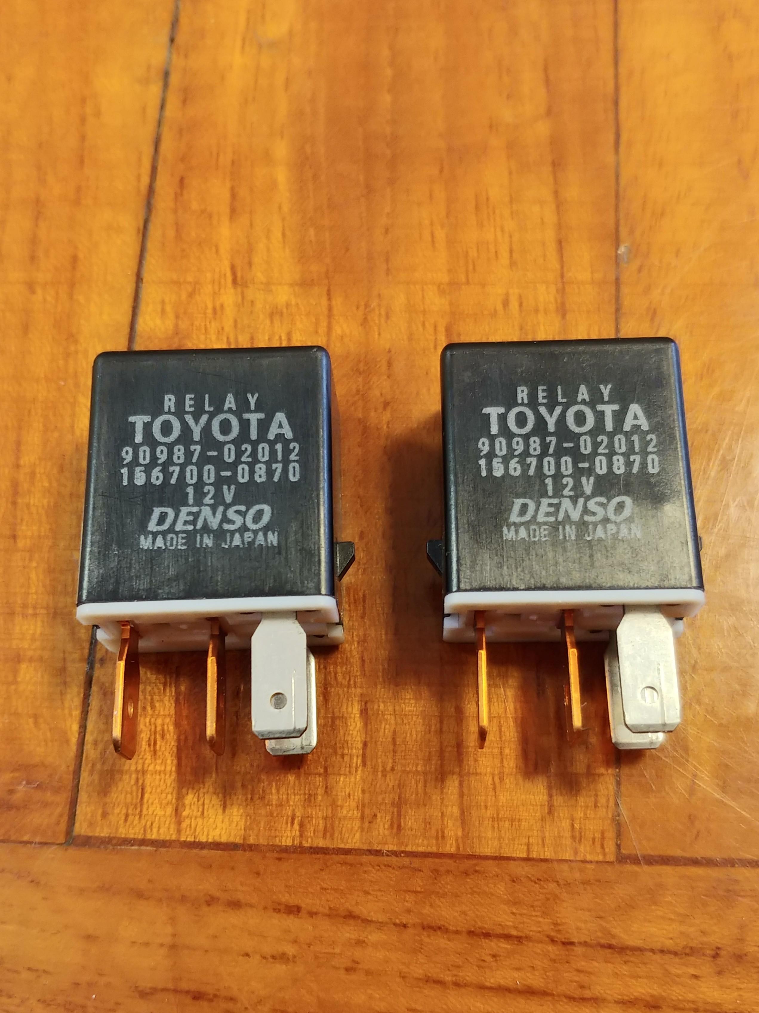 TOYOTA 豐田 DENSO 繼電器 RELAY (4腳), 汽車配件, 電子配件 - Carousell
