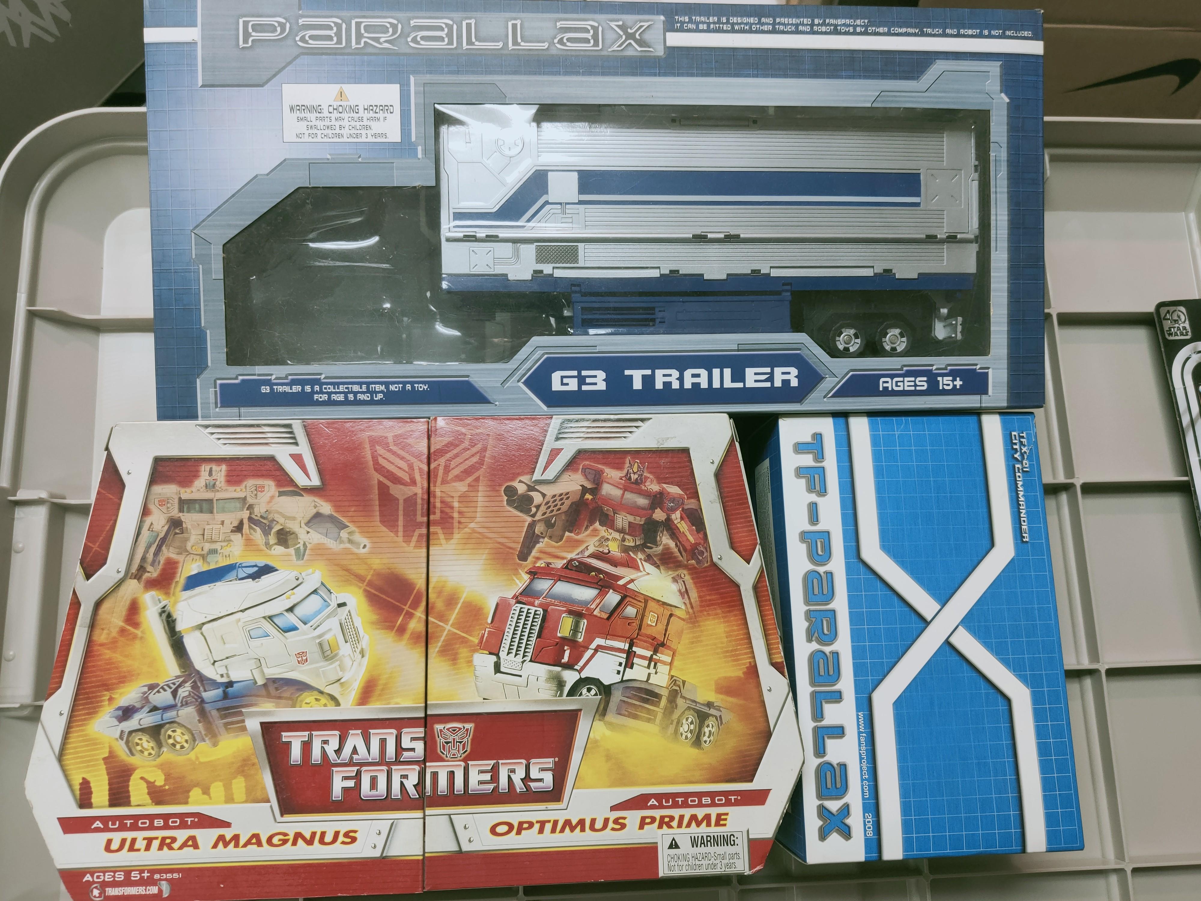 Transformers Classics Optimus Prime & Ultra Magnus + Parallel G3 ...