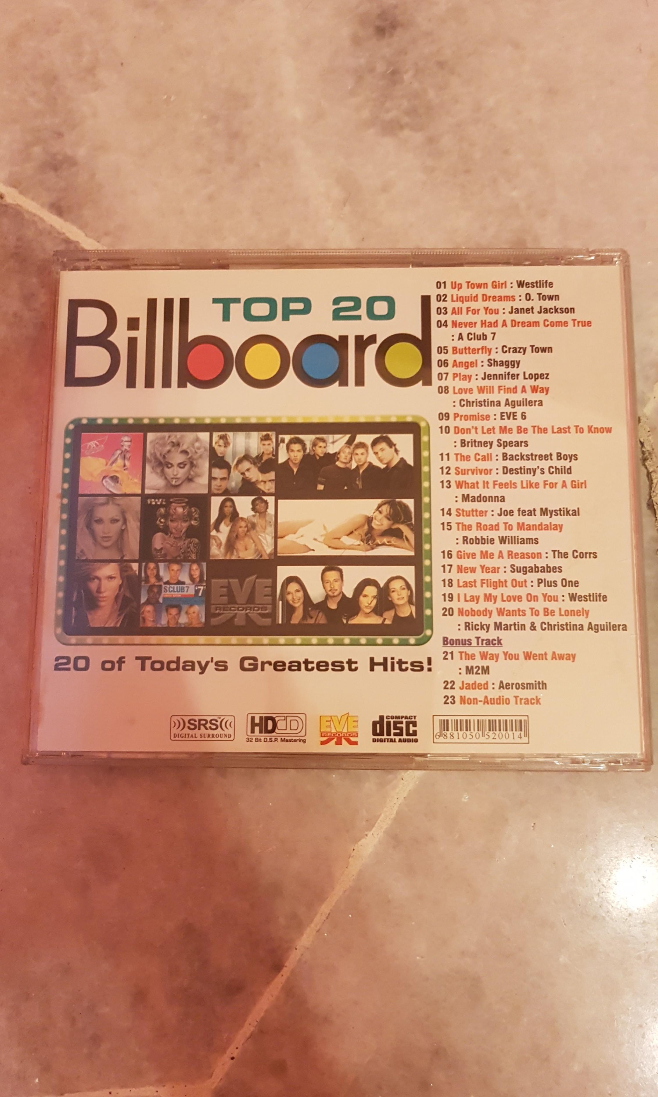 Billboard top 20, Hobbies & Toys, Music & Media, CDs & DVDs on Carousell